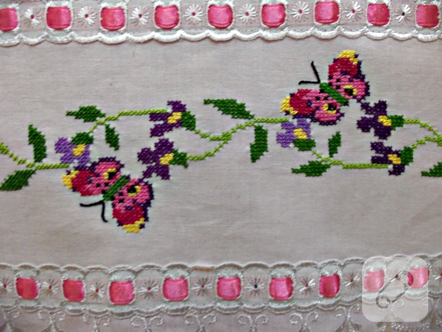 Kanaviçe yatak takımı – 10marifet.org